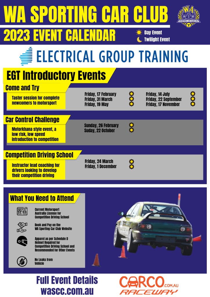 WA Sporting Car Club | Calendar